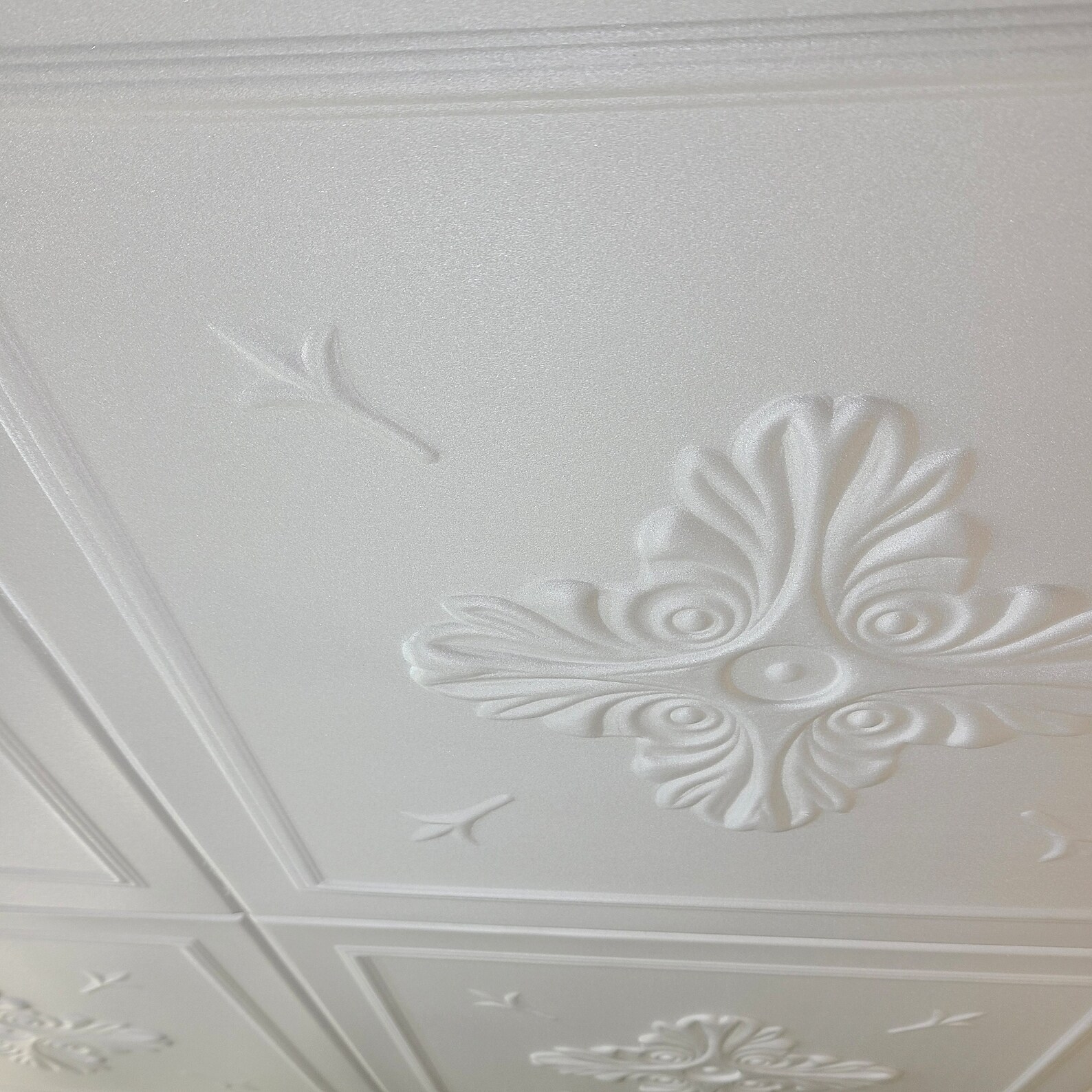 Styro Pro Styrofoam Ceiling Tiles in Floral Design. Easy DIY - Etsy