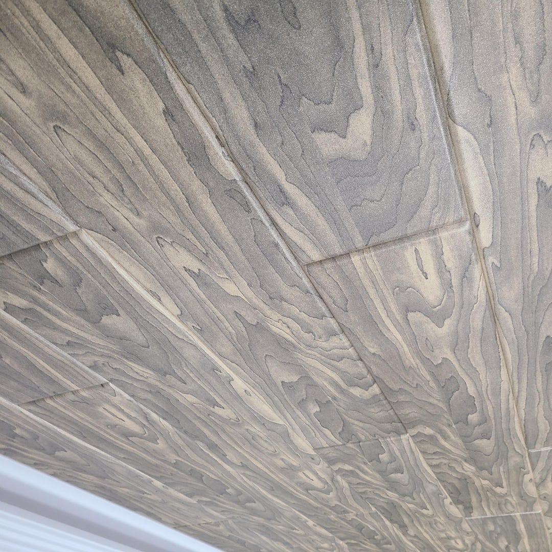 Styrofoam Ceiling Planks in Rustic Timber Finish | Popcorn Ceiling ...