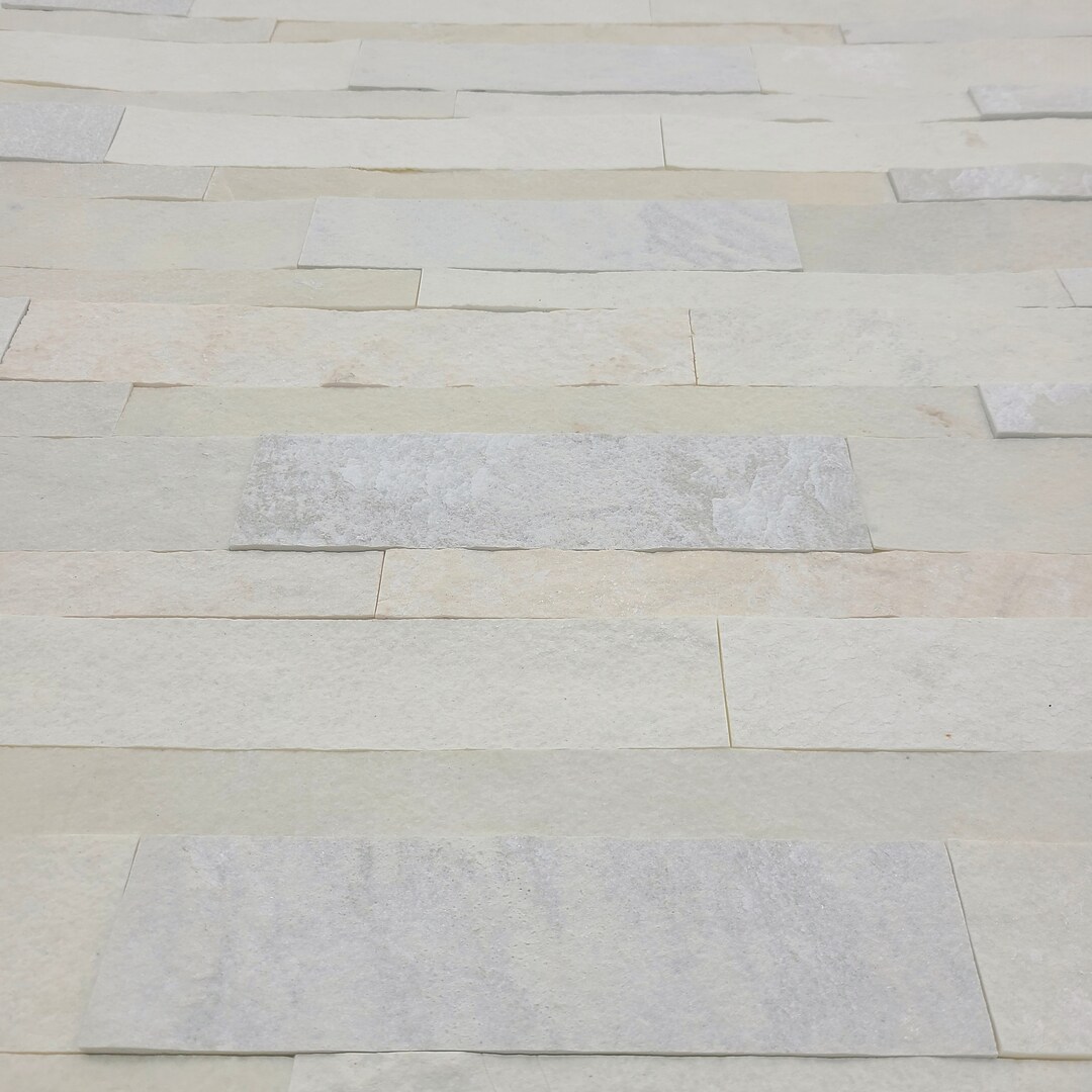 Peel and Stick REAL STONE Veneer 3D Panels White Noise. - Etsy