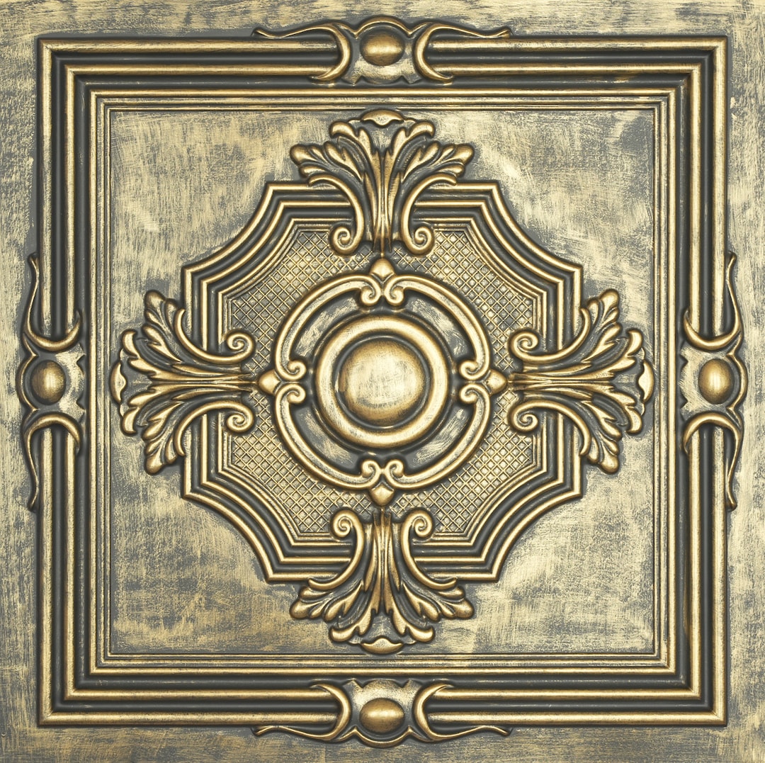 Victorian Detail Tin Ceiling Tile (TD38) 2' X 2' (glue up or Drop in ...