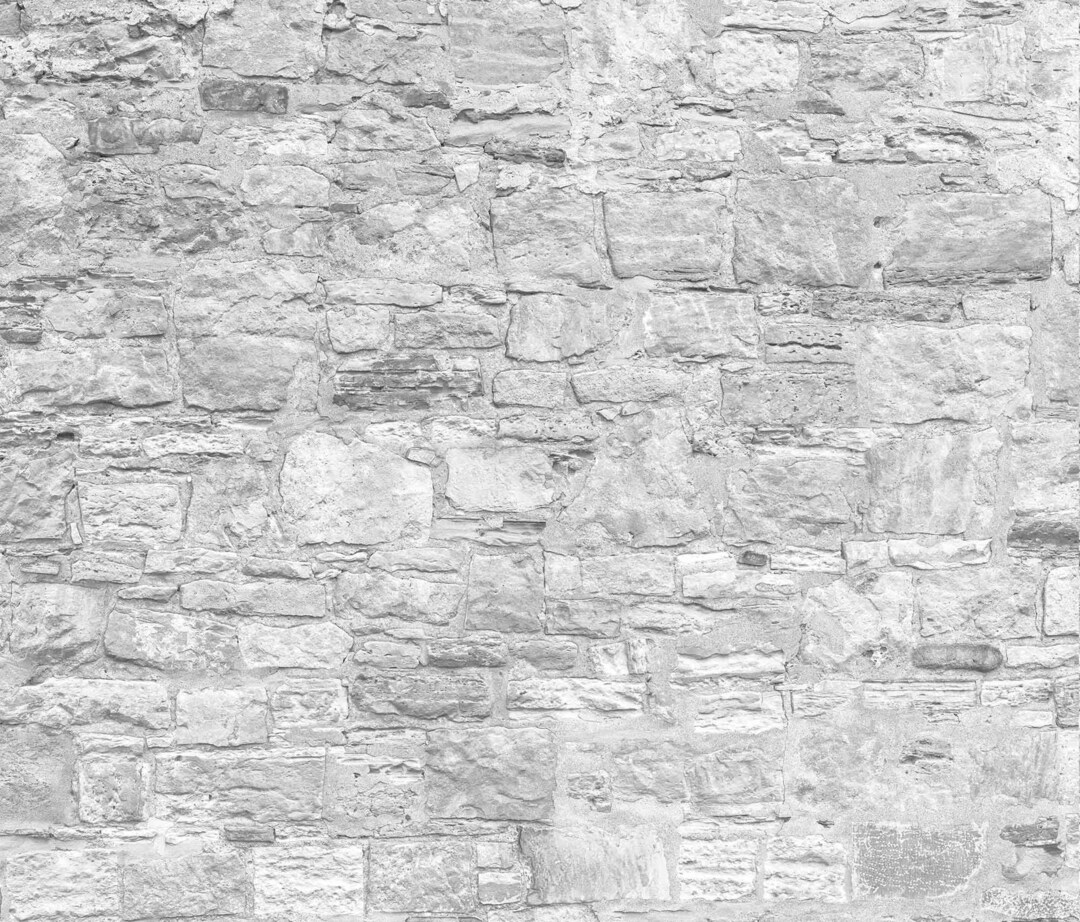 White Stones - Photo Mural 3D Effect Wall Art Print Removable Wall ...