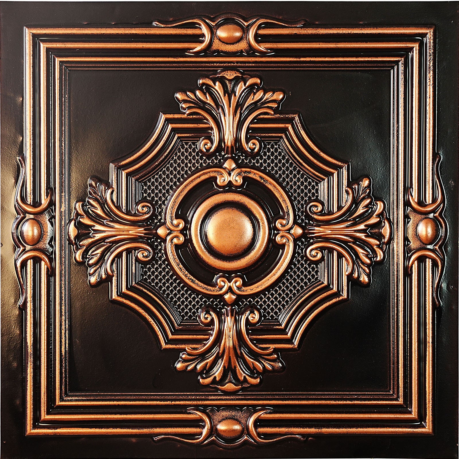 Victorian Decorative Tin Look Ceiling Tile. Easy to Install 2' X 2 ...