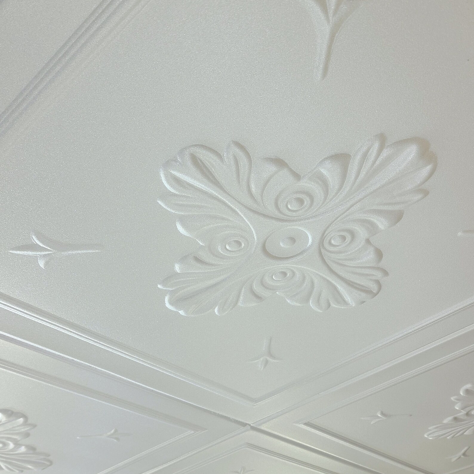Styro Pro Styrofoam Ceiling Tiles in Floral Design. Easy DIY - Etsy