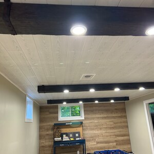 Whitewash Wood Imitation Styrofoam Ceiling Planks to Cover - Etsy