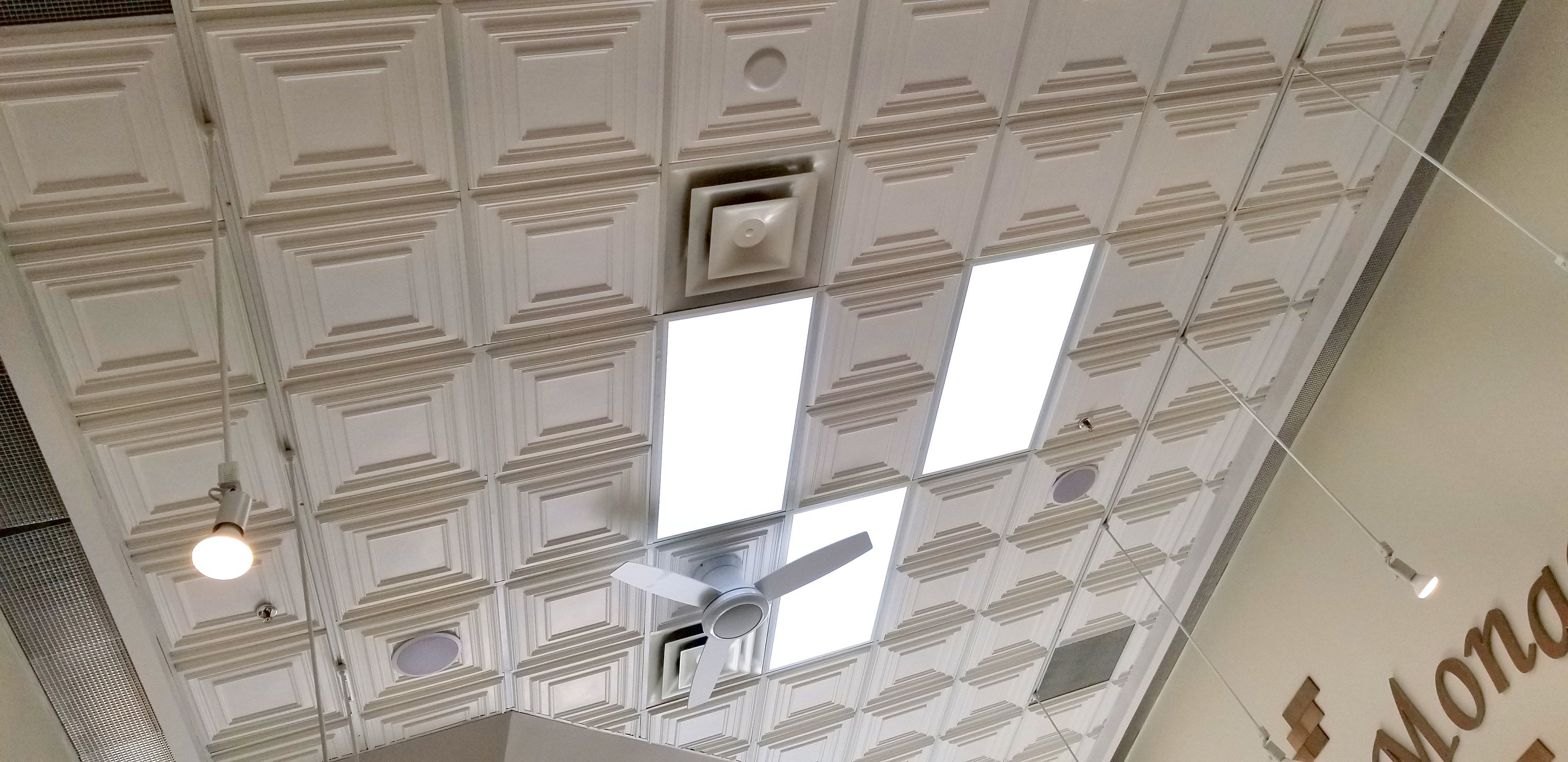 Drop in Decorative PVC Ceiling Tiles in White Matte. Glue Up/ - Etsy