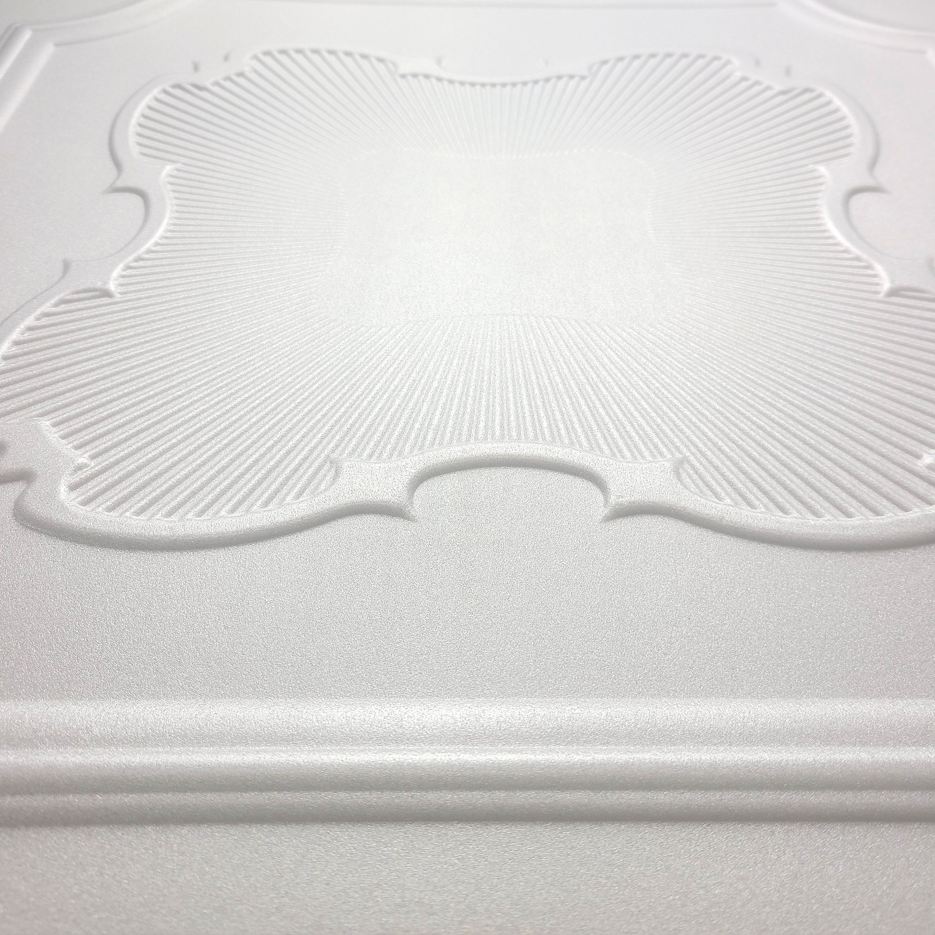 Styrofoam Ceiling Tiles - Cover Popcorn Ceiling. Easy DIY Installation ...