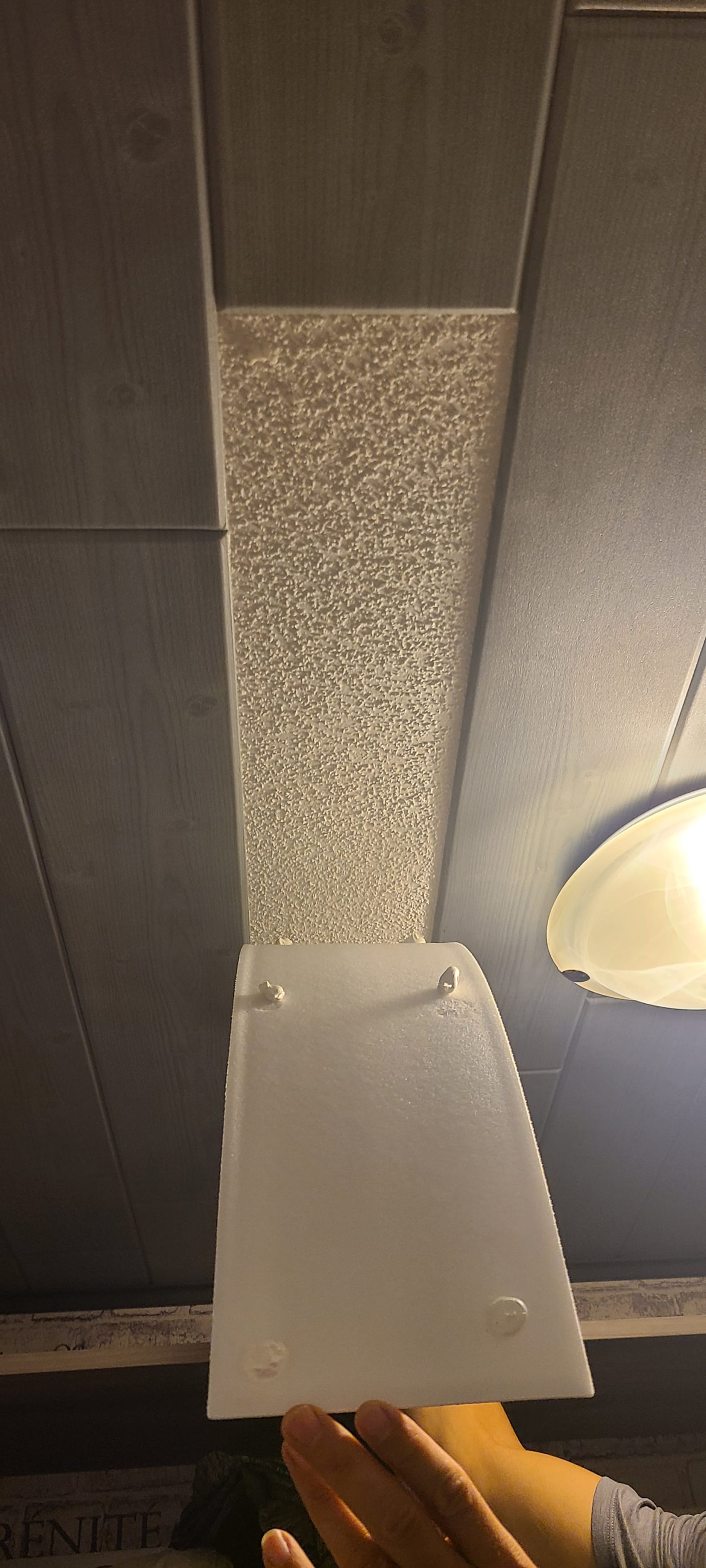 Light Grey Wood Imitation Styrofoam Ceiling Planks to Cover Popcorn ...