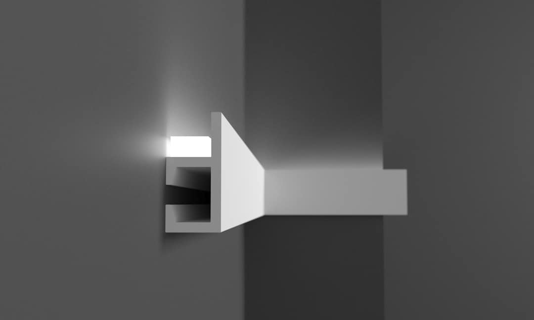 LED Strip-ready High-density Polymer Molding Model #04-903. Easy to ...