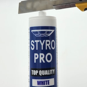 STYRO PRO Adhesive - Glue for Styrofoam and PVC Ceiling Tiles. Adhesive ...