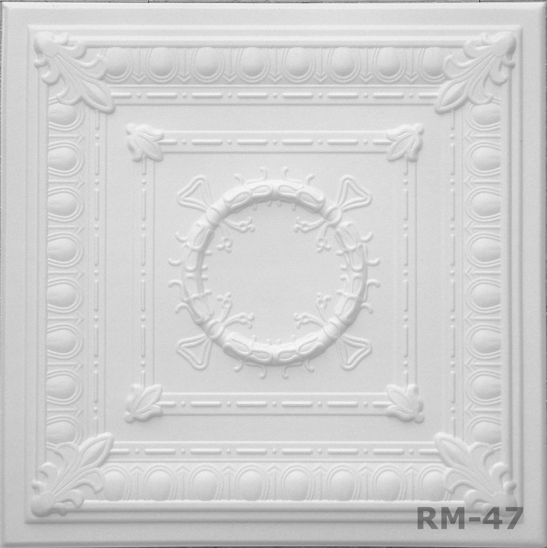 Sample of Styrofoam Ceiling Tile Cover Popcorn Ceiling. Easy - Etsy