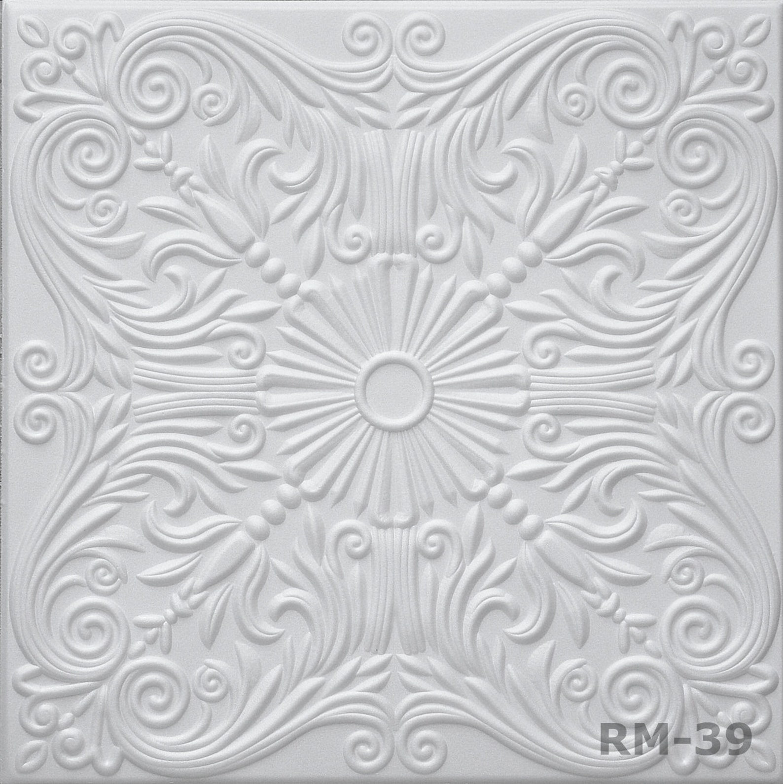 Sample of Styrofoam Ceiling Tile - Cover Popcorn Ceiling. Easy DIY ...