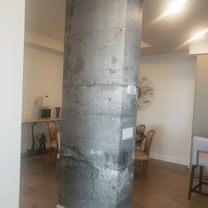 Concrete Wall Art - Photo Mural 3D Effect Wall Art Print Removable Wall ...