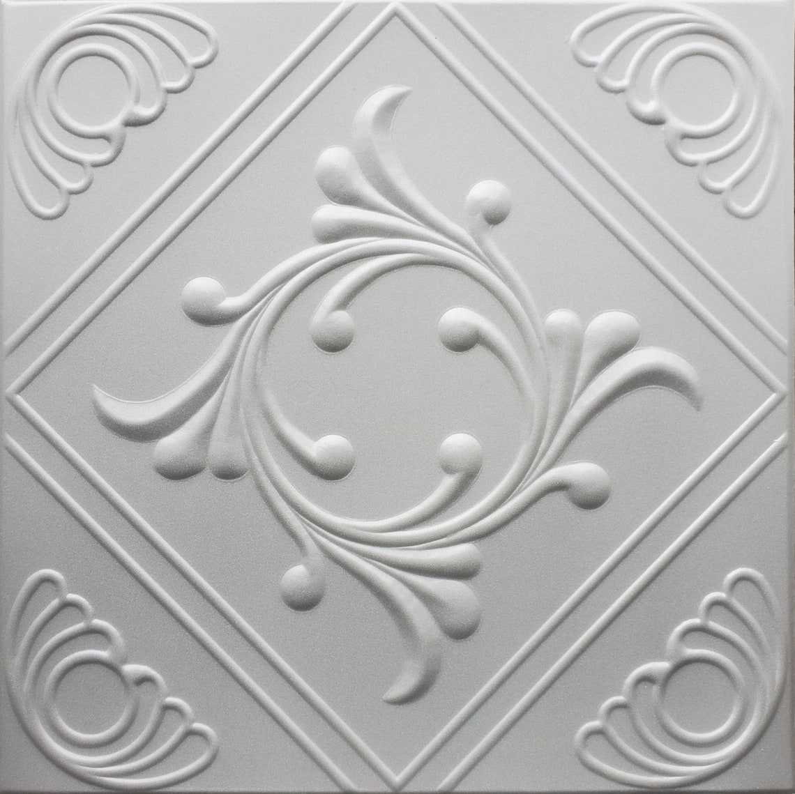Styrofoam Ceiling Tiles - Cover Popcorn Ceiling. Easy DIY Installation ...