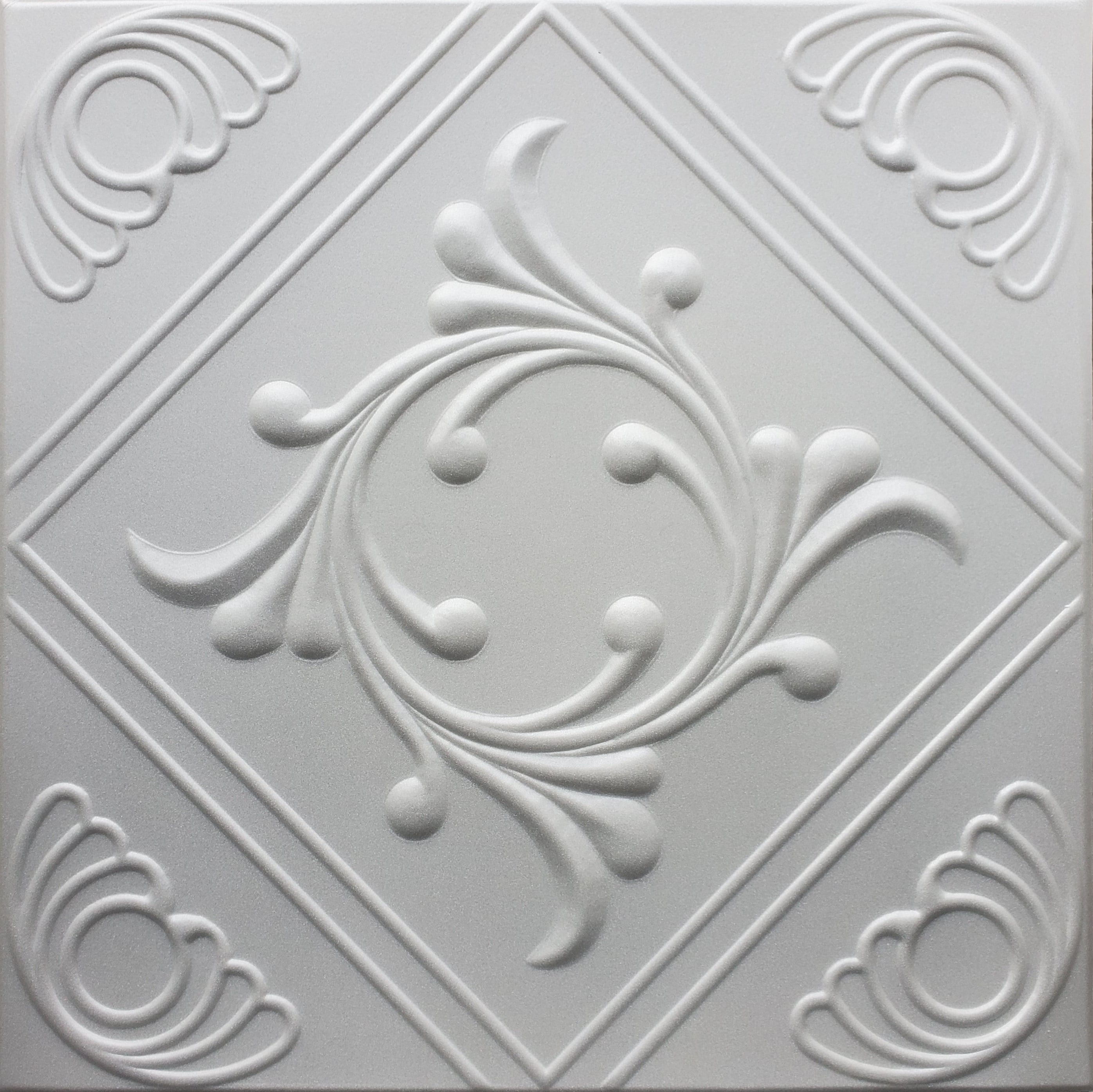 Styrofoam Ceiling Tiles - Cover Popcorn Ceiling. Easy DIY Installation ...