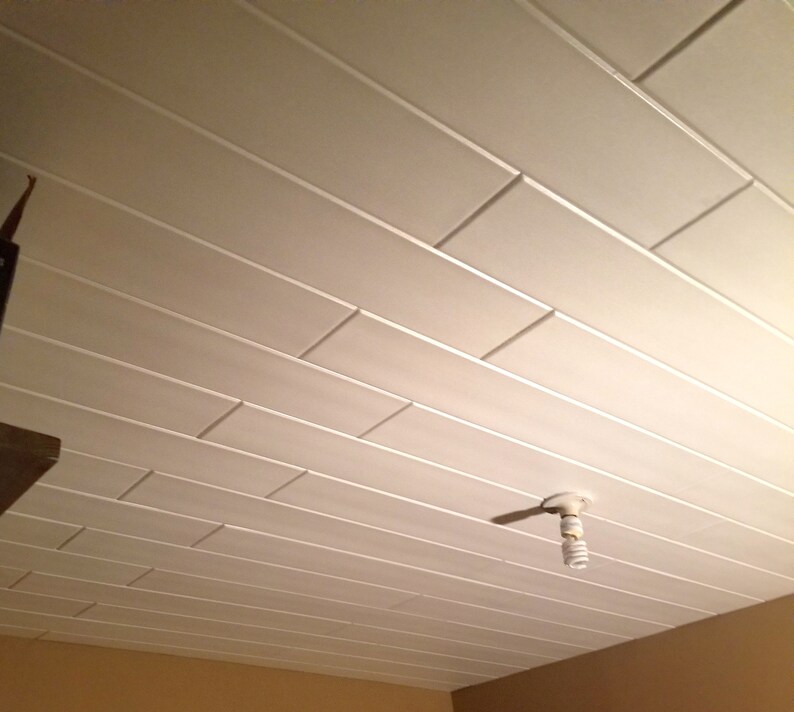 White Styrofoam Ceiling Planks to Cover Popcorn Ceiling or | Etsy