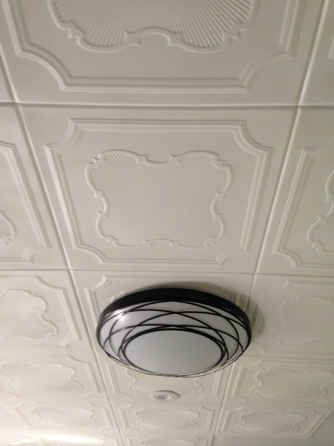 Styrofoam Ceiling Tiles - Cover Popcorn Ceiling. Easy DIY Installation ...