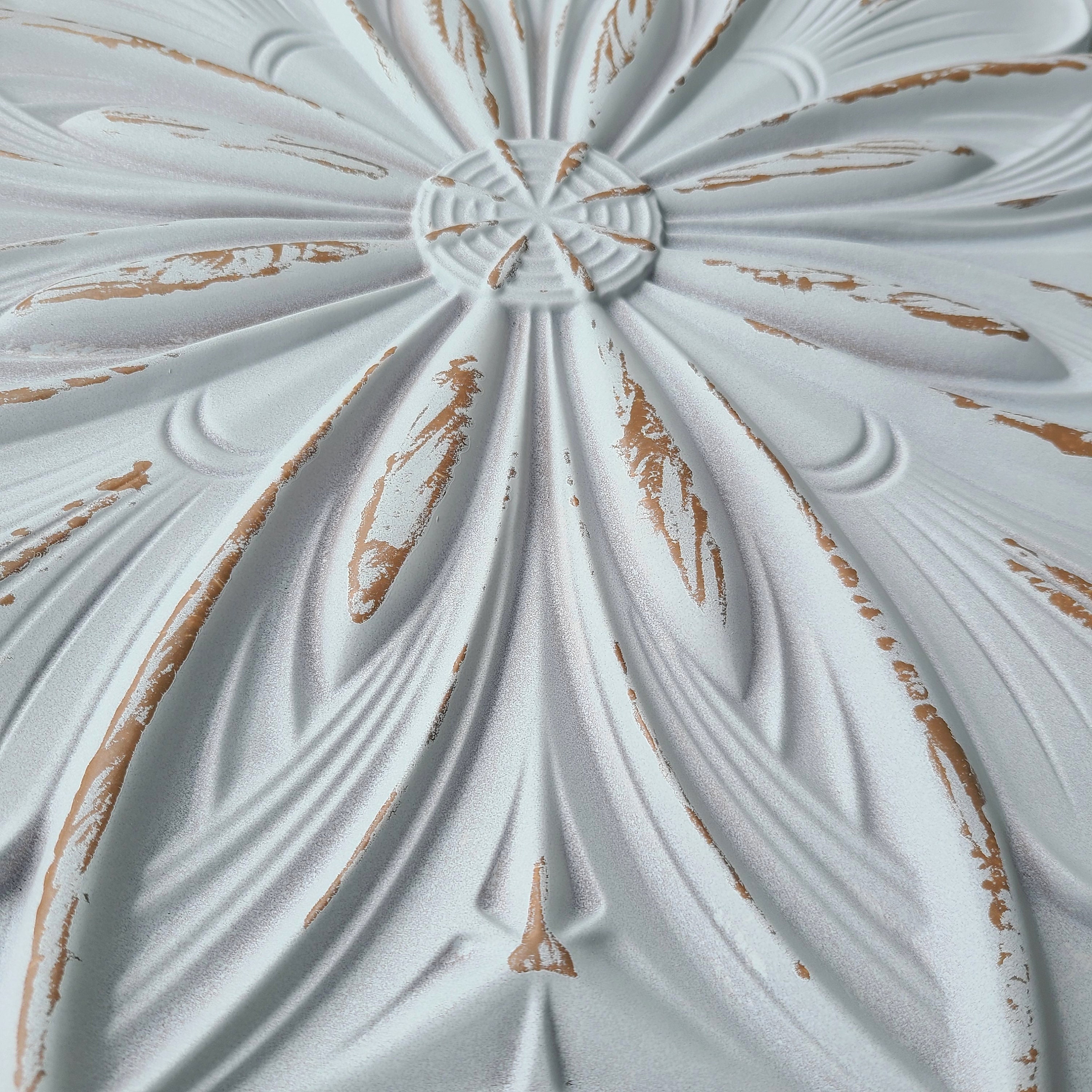 Faux Tin Ceiling Tiles for Dropped Ceiling, Glue up or 3D Wall Decor ...