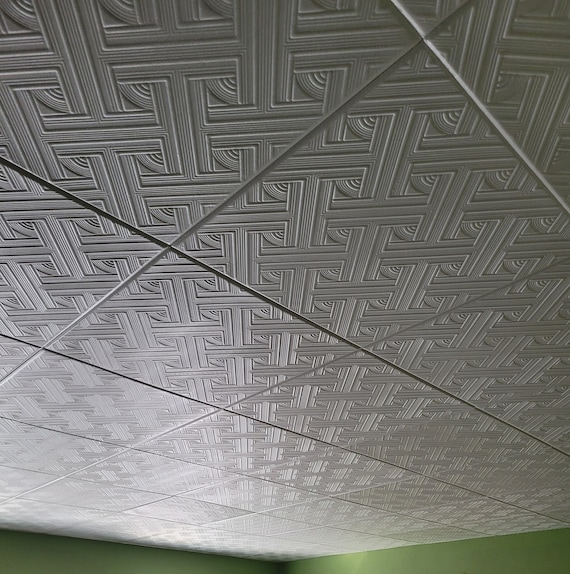 STYRO PRO Polystyrene Ceiling Tiles Glue up Over Popcorn - Etsy