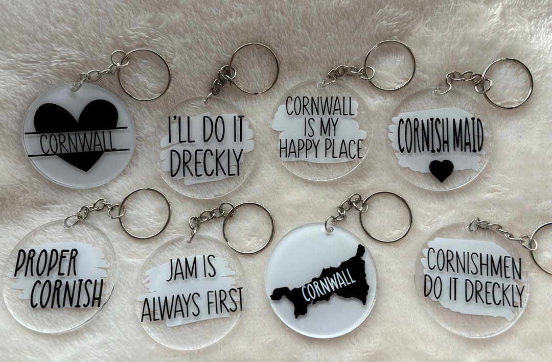 Cornish Keyring, Cornish Sayings, Cornwall Keychain, Cornish Gift, Key ...