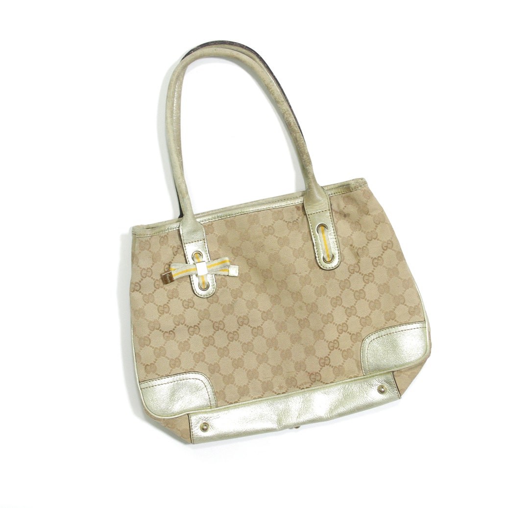 Gucci Vintage GG Monogram Bag - Etsy