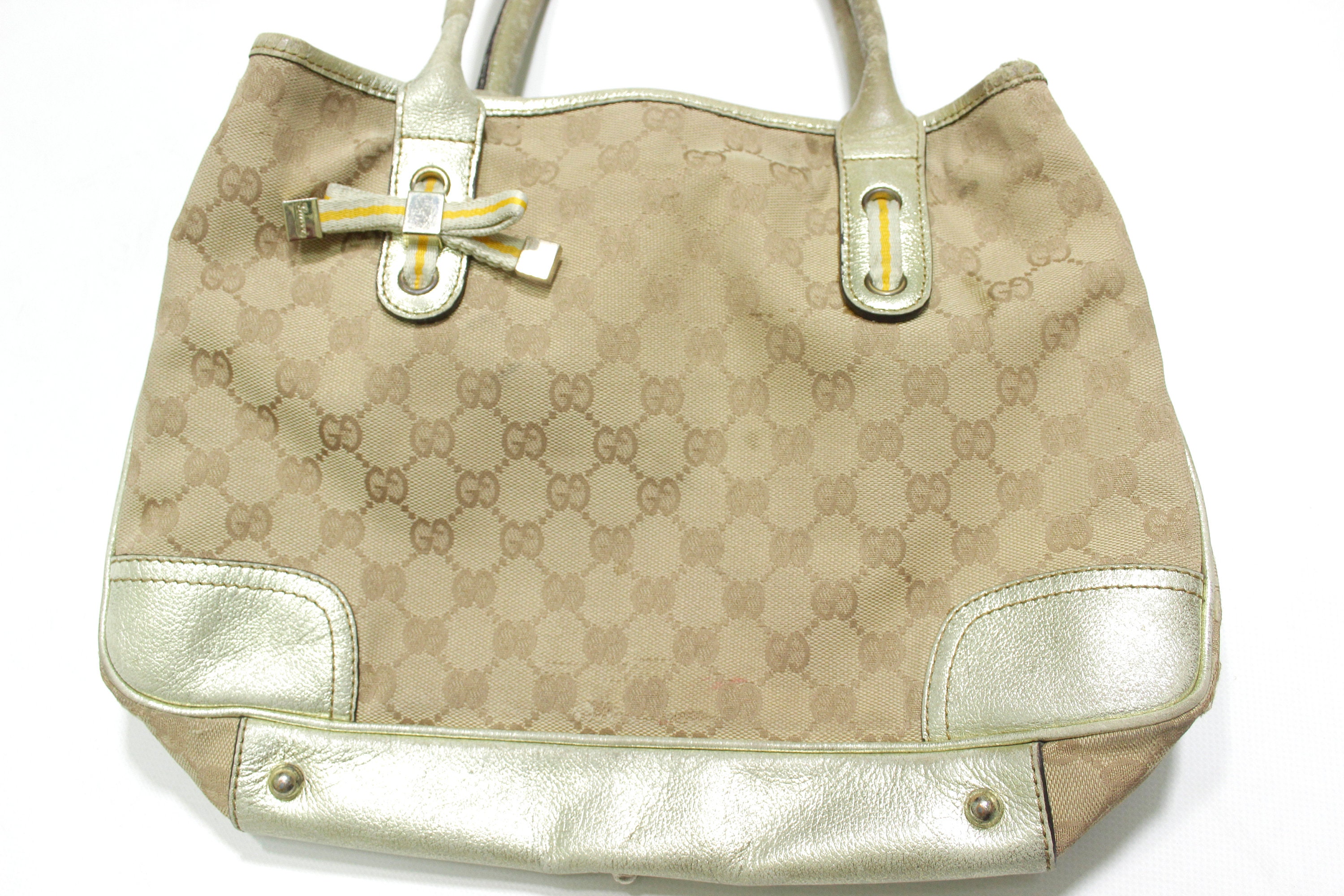 Gucci Vintage GG Monogram Bag - Etsy