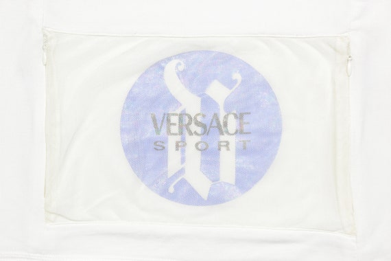 Versace Sport 90S Big Logo Pocket Stretch Tank Top Vi… - Gem