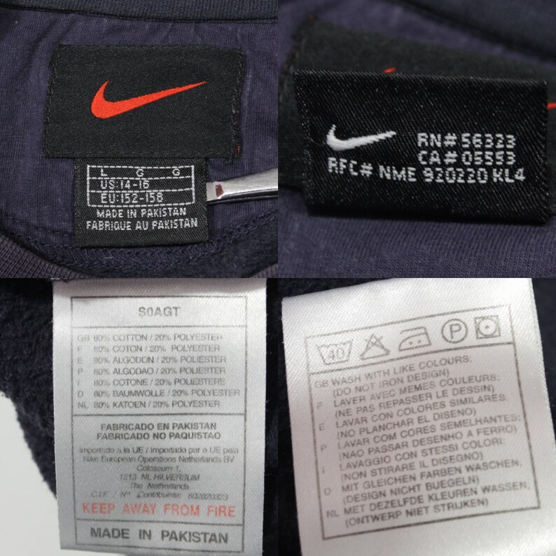 Nike 90S Swoosh Logo Distressed Childrens Sweatshirt Vintage - Etsy