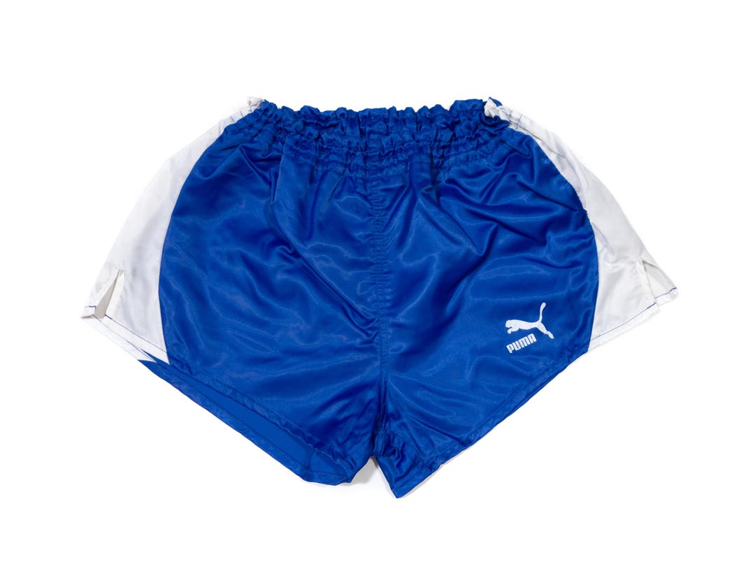Puma Vintage 90S Logo Nylon Swim Shorts - Etsy