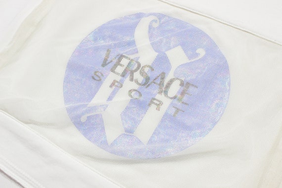 Versace Sport 90S Big Logo Pocket Stretch Tank Top Vi… - Gem