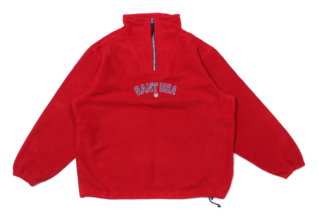 Gant Vintage 90S Rugger Big Logo Fleece - Etsy