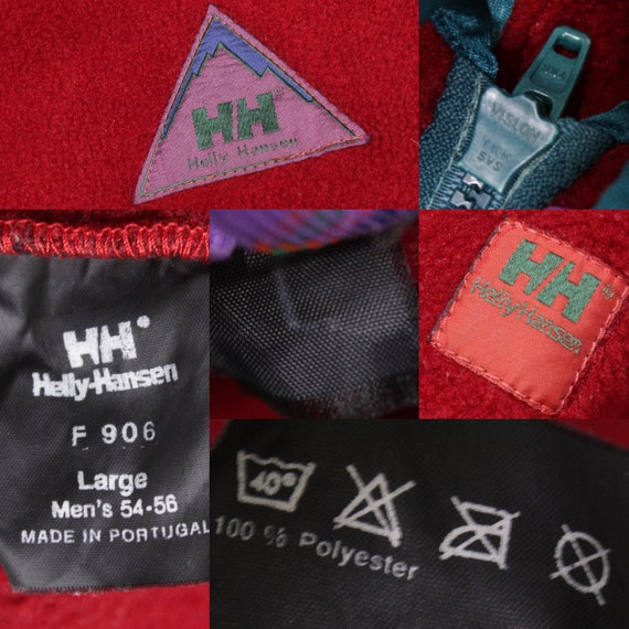 Helly Hansen 90S Logo Sherpa Fleece Jacket Vintage - Gem