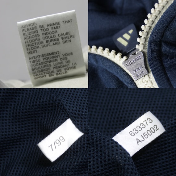 Adidas Vintage 1999 Tech Big Logo Jacket - Gem