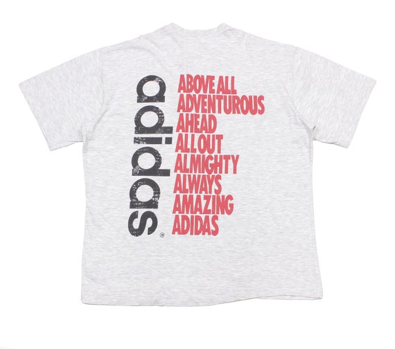 Adidas Vintage 90S Big Logo T-shirt - Etsy Adidas Vintage 90S Big Logo T-shirt - Etsy