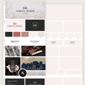Visual Identity Brand Board, Branding Board Template, for Logo ...