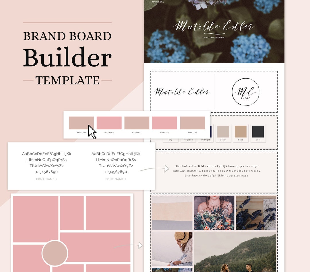BRAND BOARD BUILDER Template | Ultimate Tool for Building Branding ...