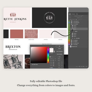 Visual Identity Brand Board, Branding Board Template, for Logo ...