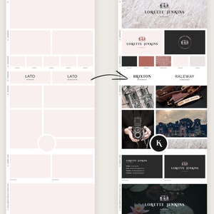 Visual Identity Brand Board, Branding Board Template, for Logo ...