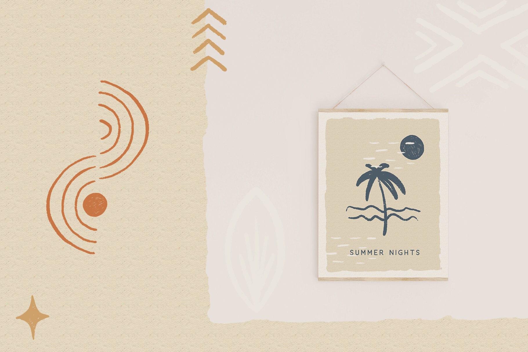 Summer Illustrations - Simple Summer Graphics - Hand-drawn Beach ...