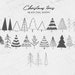 Scandinavian Christmas Tree Clip Art- Christmas Illustrations - Winter ...