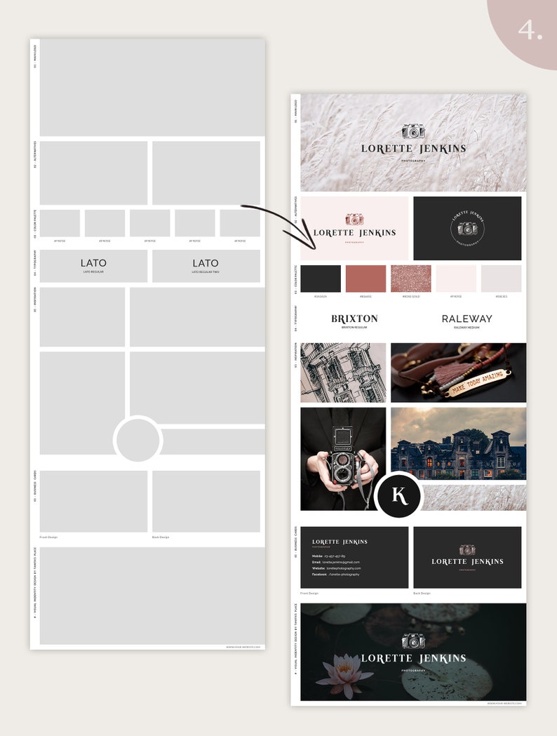 Brand Board Bundle - 5 Brand Board Templates Pack - Etsy Canada