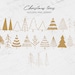 Scandinavian Christmas Tree Clip Art Christmas Illustrations - Etsy