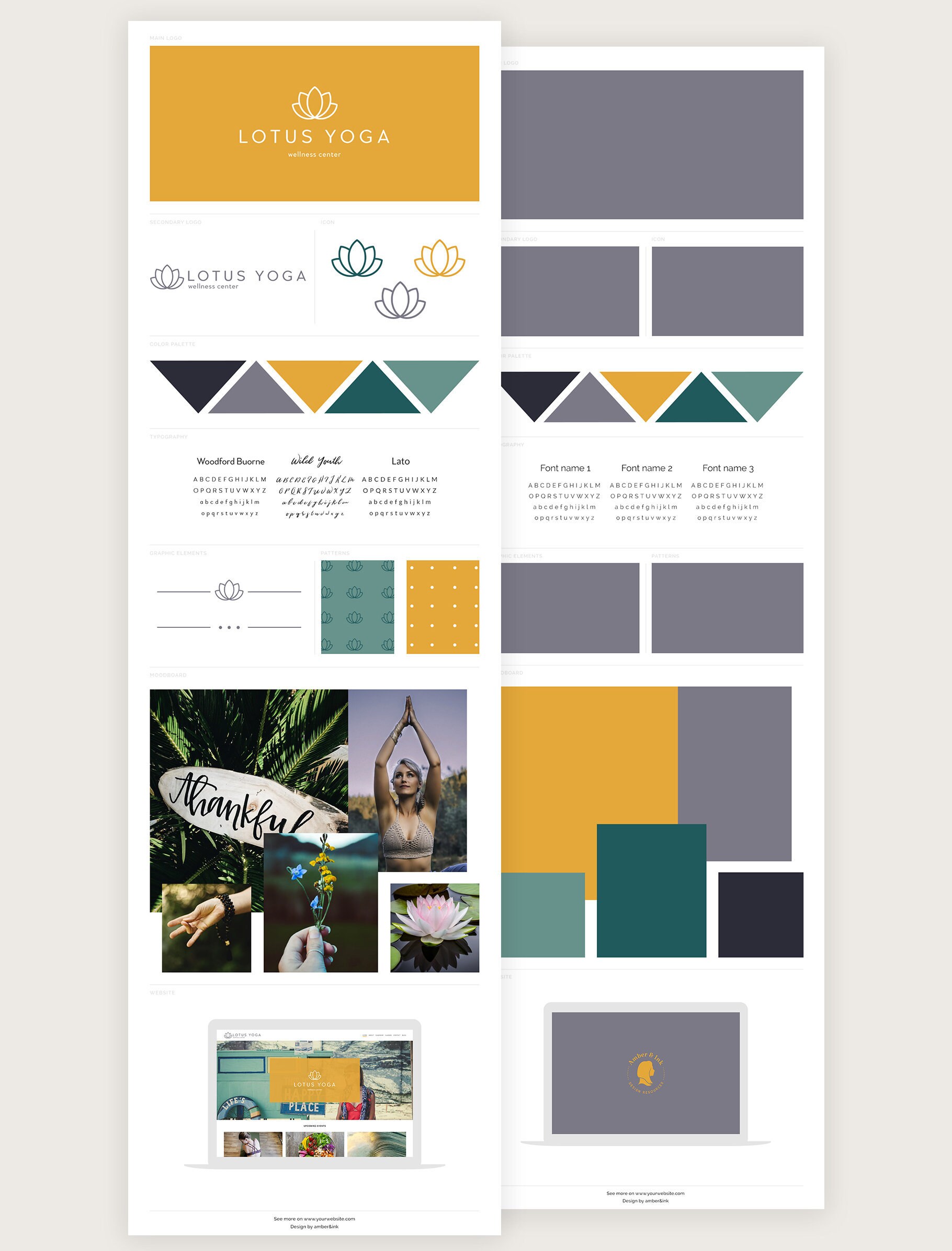 Creative Brand Board Template Branding Board Template Brand | Etsy