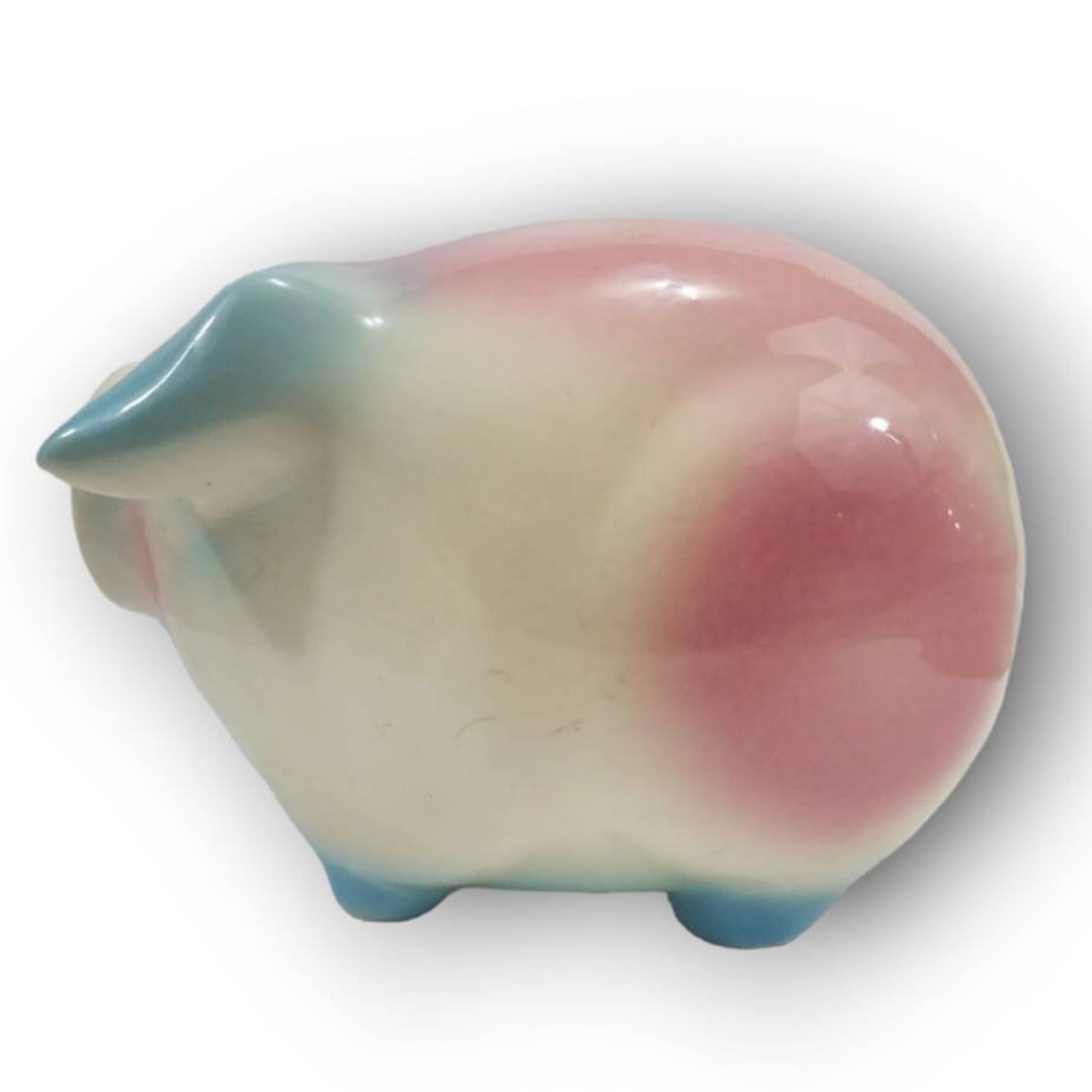 Vintage 1957 Hull Corky Pig H P Co Piggy Bank Pat Pend Made in USA Pink ...