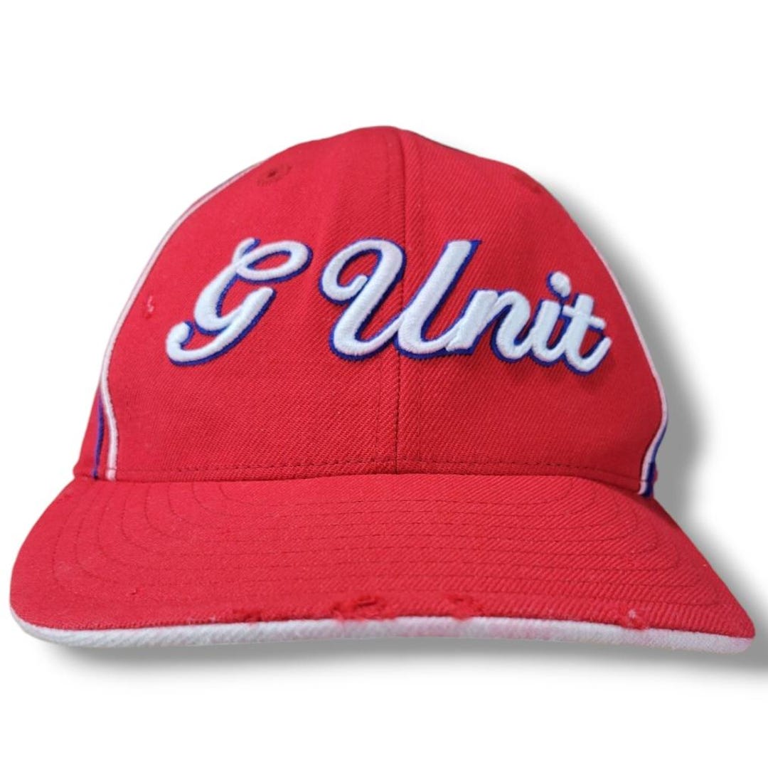 Y2K Vintage G Unit 50 Cent Hat Reebok Sz 7 3/4 Fitted Hat Hip Hop Rap ...