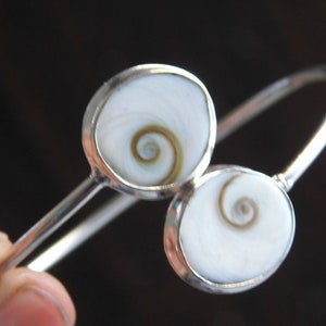 Shiva Eye Shell Bracelet Sterling Silver Bracelet Handmade - Etsy