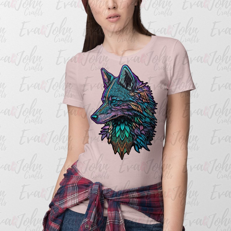 INSTANT DOWNLOAD Wolf Colorful / Jpg Svg Eps Png Dfx / Cutfiles for ...