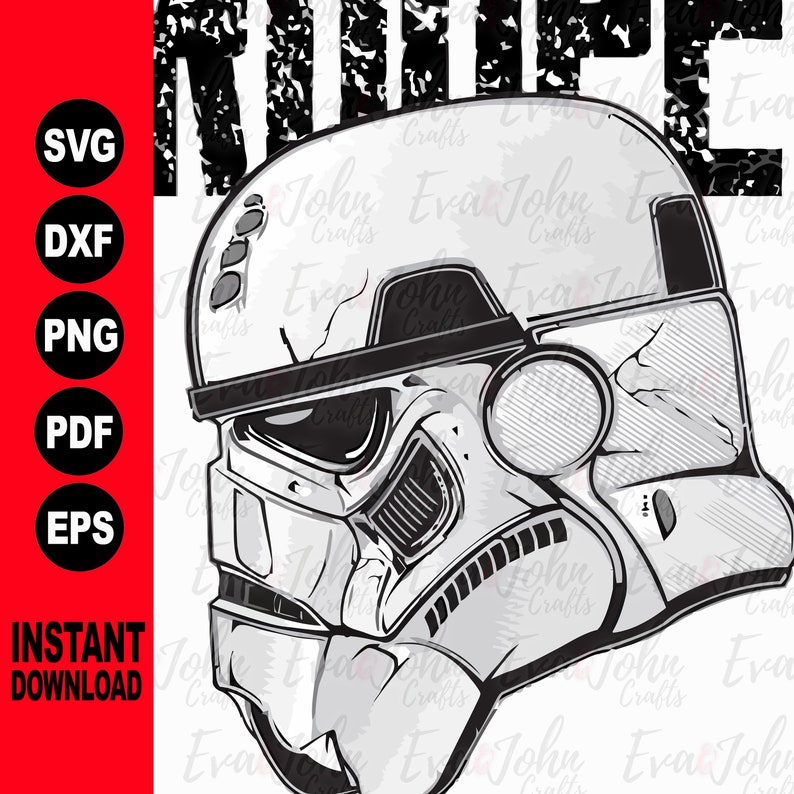 Star Wars SVG Stormtrooper PNG DXF Eps Pdf Cutfiles for - Etsy