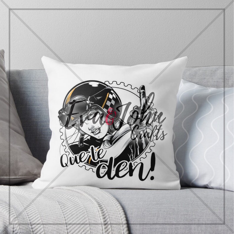 SVG Que Te Den SVG Frase / Jpg Svg Eps Png Dfx / Biker Girl - Etsy México