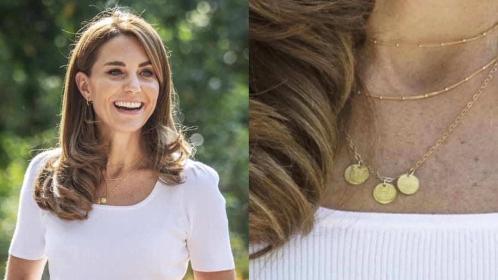 Kate Middleton Monogram Necklace Initial Necklace Disc - Etsy