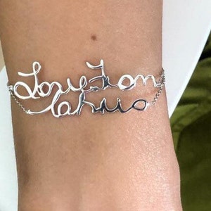 Actual Handwriting Bracelet, Meaningful Personalized Bracelet ...